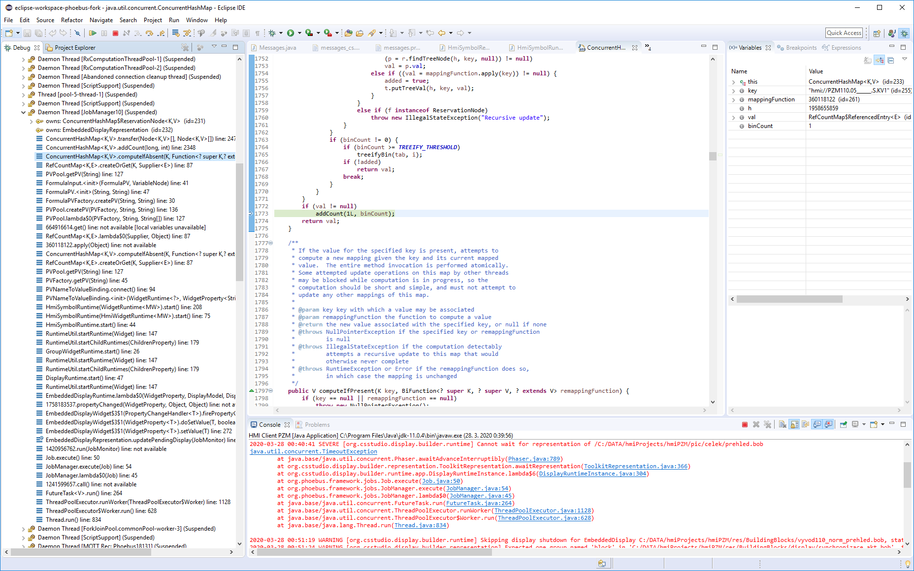 Display Builder Runtime: DisplayRuntime startup stucks in PVPool · Issue #1238 ...