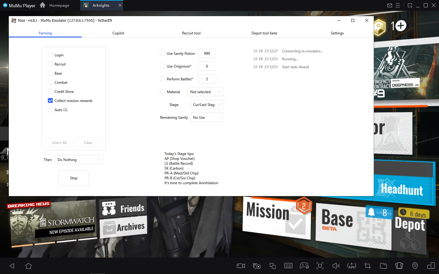 Login task error in YoStarEN · Issue #3109 · MaaAssistantArknights/MaaAssistantArknights · GitHub