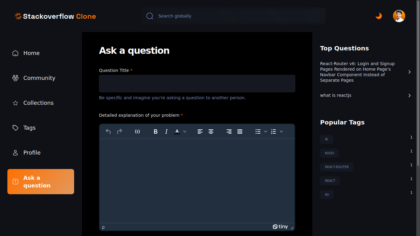 Github Sojinsamuelfakeoverflow A Stackoverflow Clone Using New Nextjs App Router Mongodb