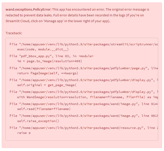 How to use the image function of pdfplumber in streamlit cloud · Issue ...