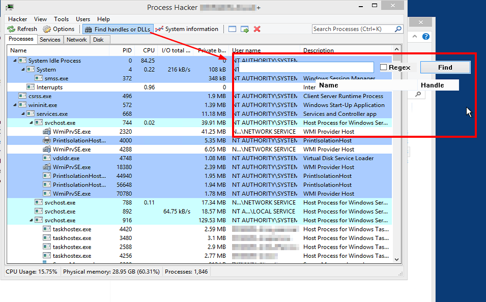 Find Handles Or Dlls And System Info Windows Do Not Display Properly · Issue 358 · Winsiderss