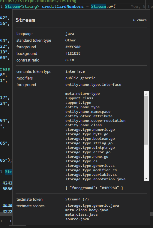 Syntax highlighting stops working with Stream of strings as class static member · Issue #2235 ...
