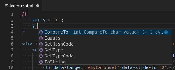 Lag when using C# autocomplete in Razor · Issue #2637 · dotnet/vscode-csharp · GitHub