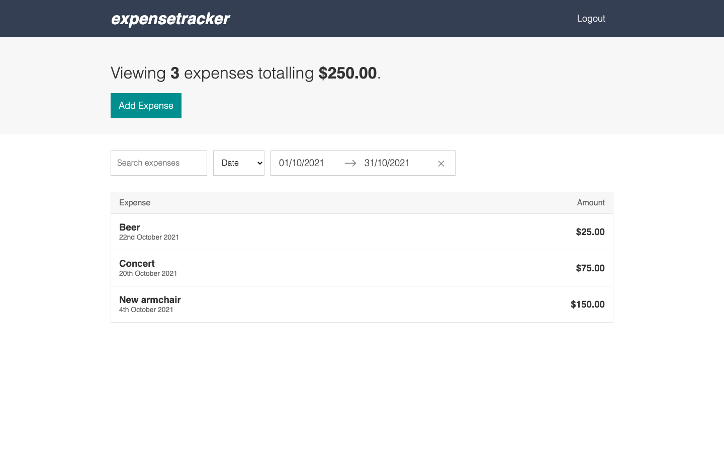 GitHub - salmonsashimi/expensetracker: A web app for users to keep ...