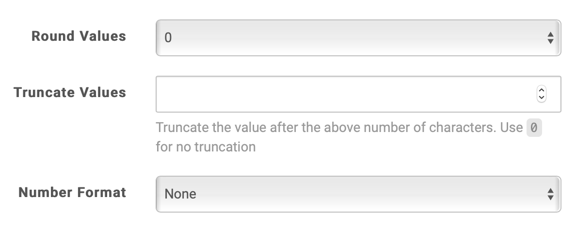 Support "Round Values", "Truncate Values", and "Number Format" for Gauges · Issue #818 ...