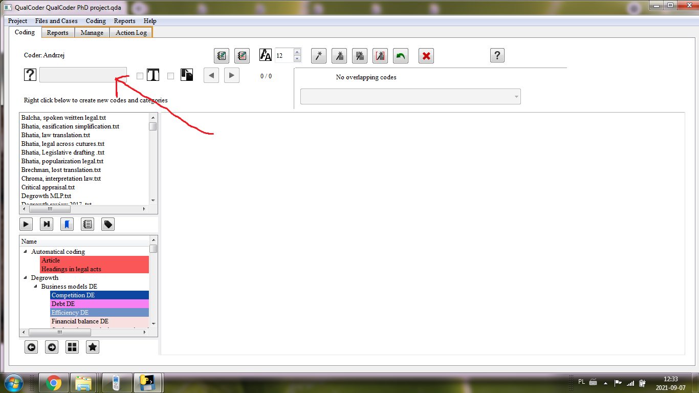 Search after click enter · Issue #511 · ccbogel/QualCoder · GitHub