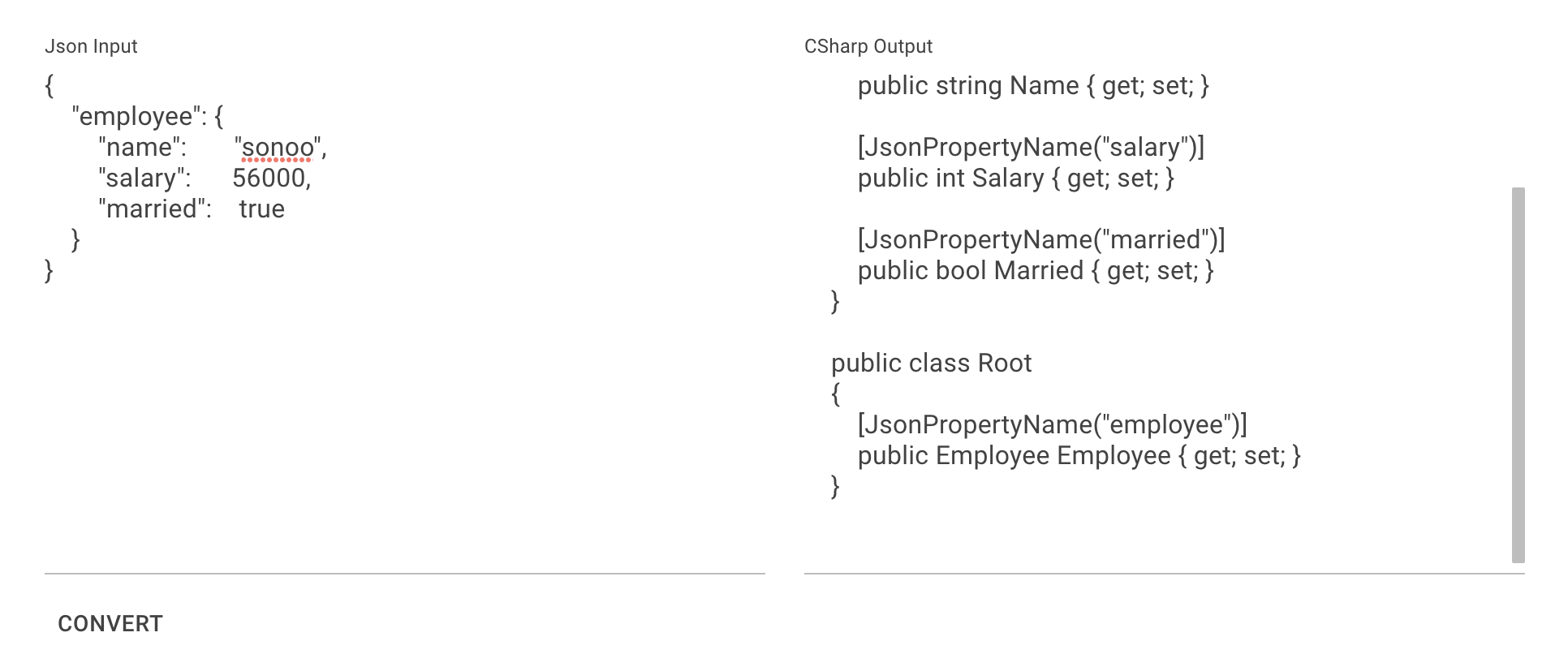 GitHub - enimatek-nl/JsonClassGenCore: Generate C# Core Classes from JSON Input