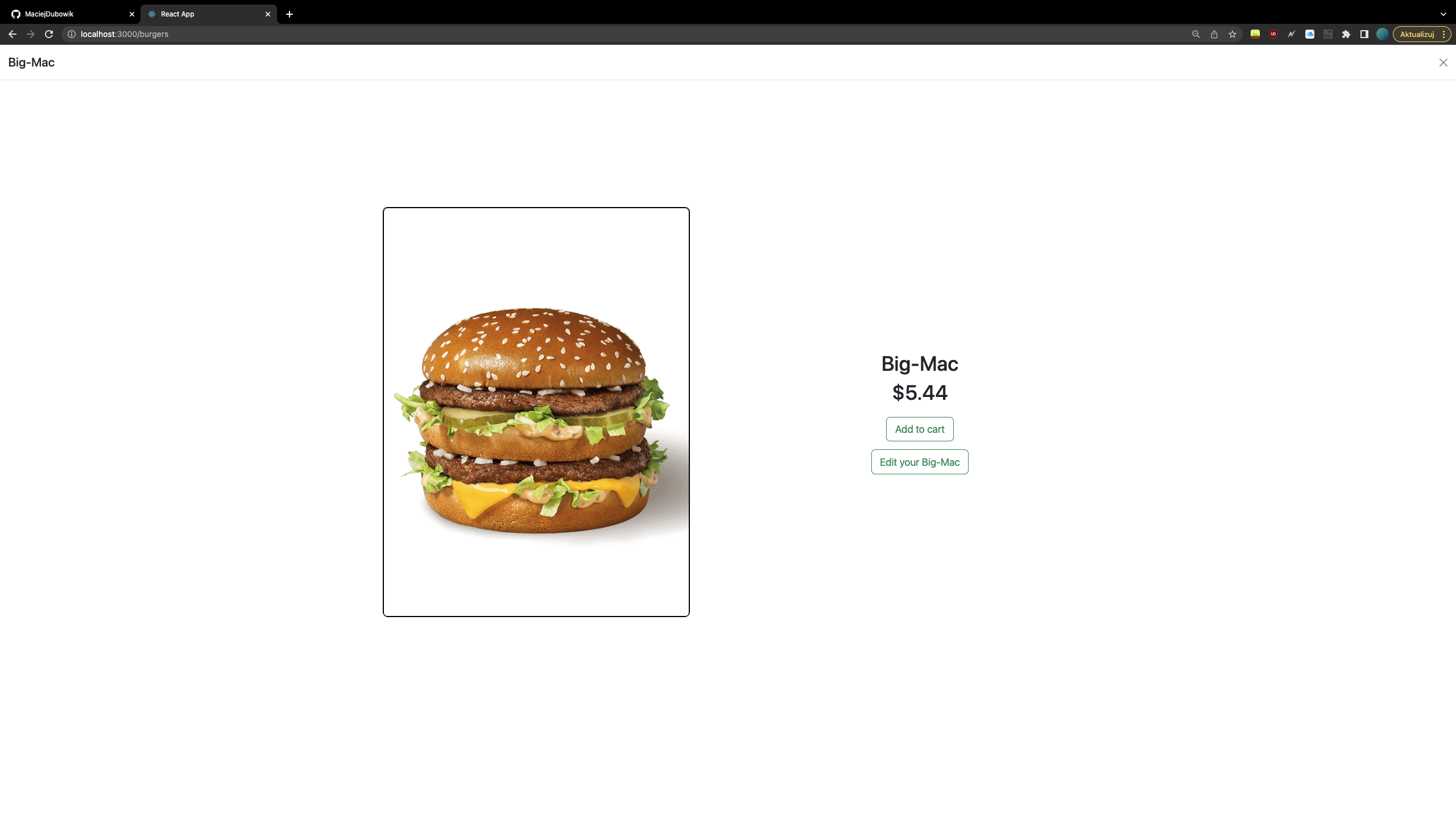 GitHub - MaciejDubowik/self-service-kiosk: React app created as final ...