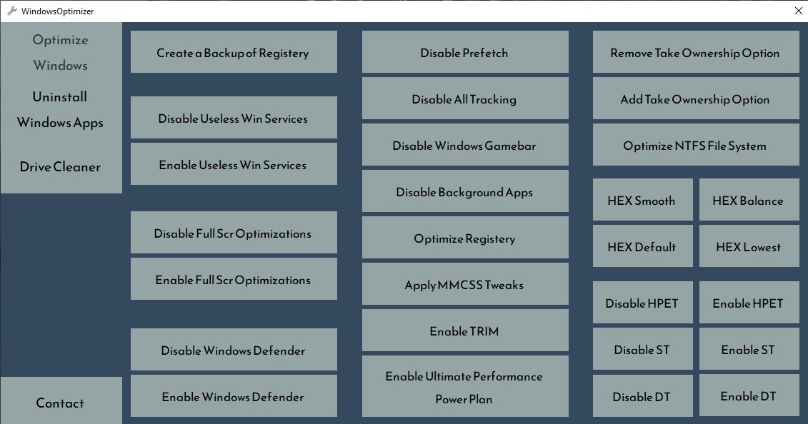 GitHub - bberka/windows-optimizer-rework