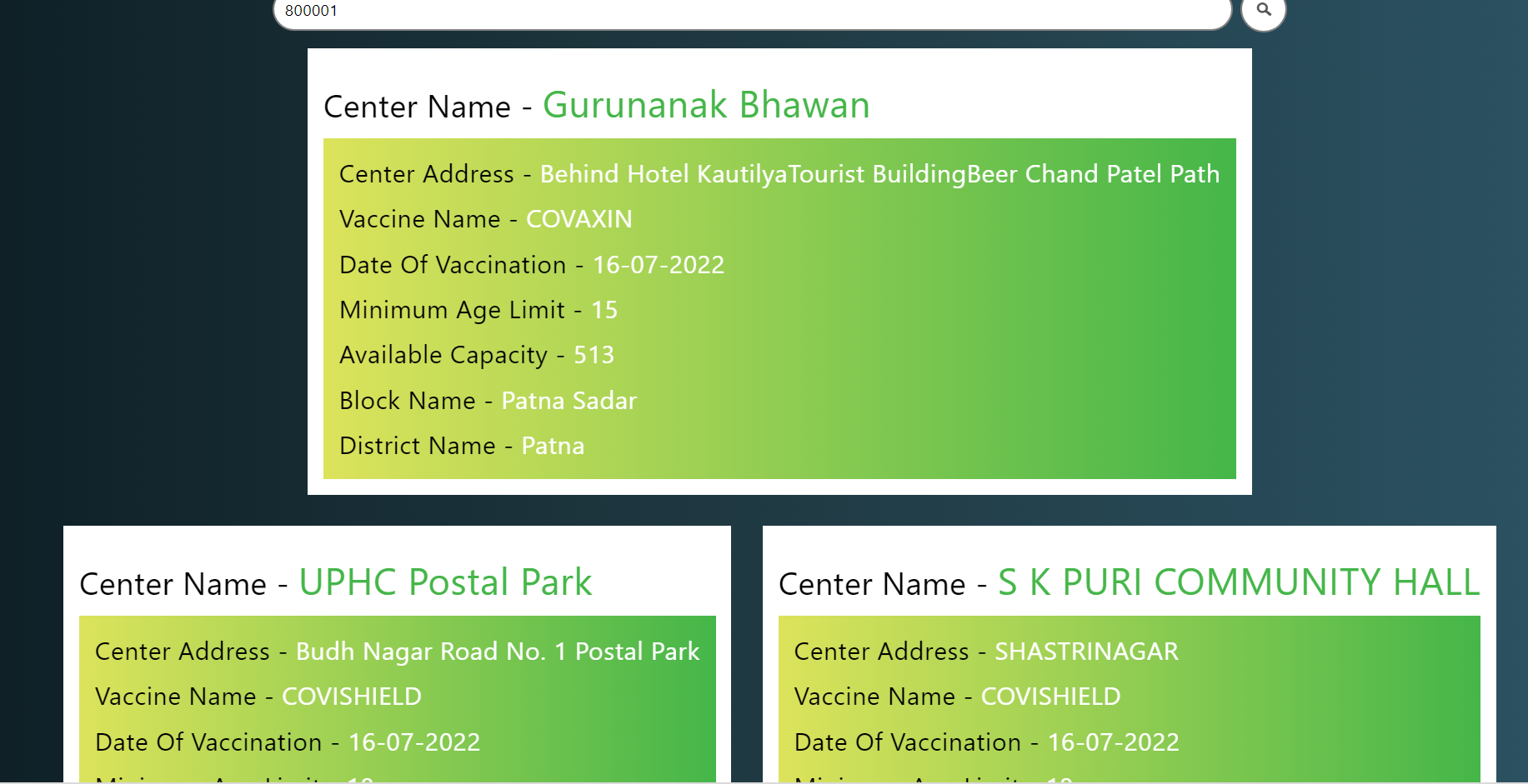 GitHub - MdNoorullah/Basic-cowin-clone