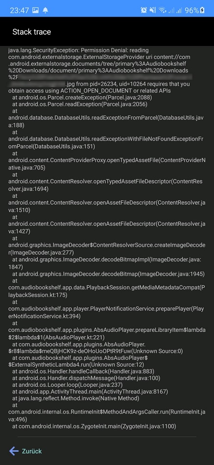 [android] Downloading On Android 10 And Below Securityexception Permission Denial · Issue