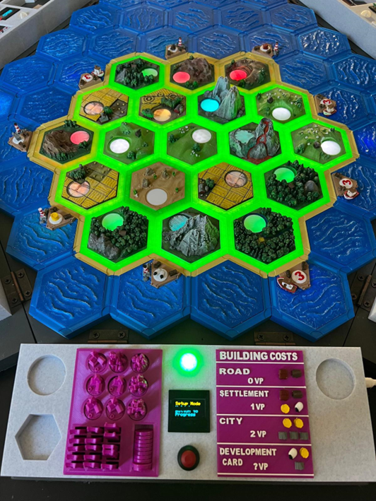 GitHub - CMDRMarauderJ/3D-Printed-Electronic-Catan-Board: 3D printed catan board with electric ...