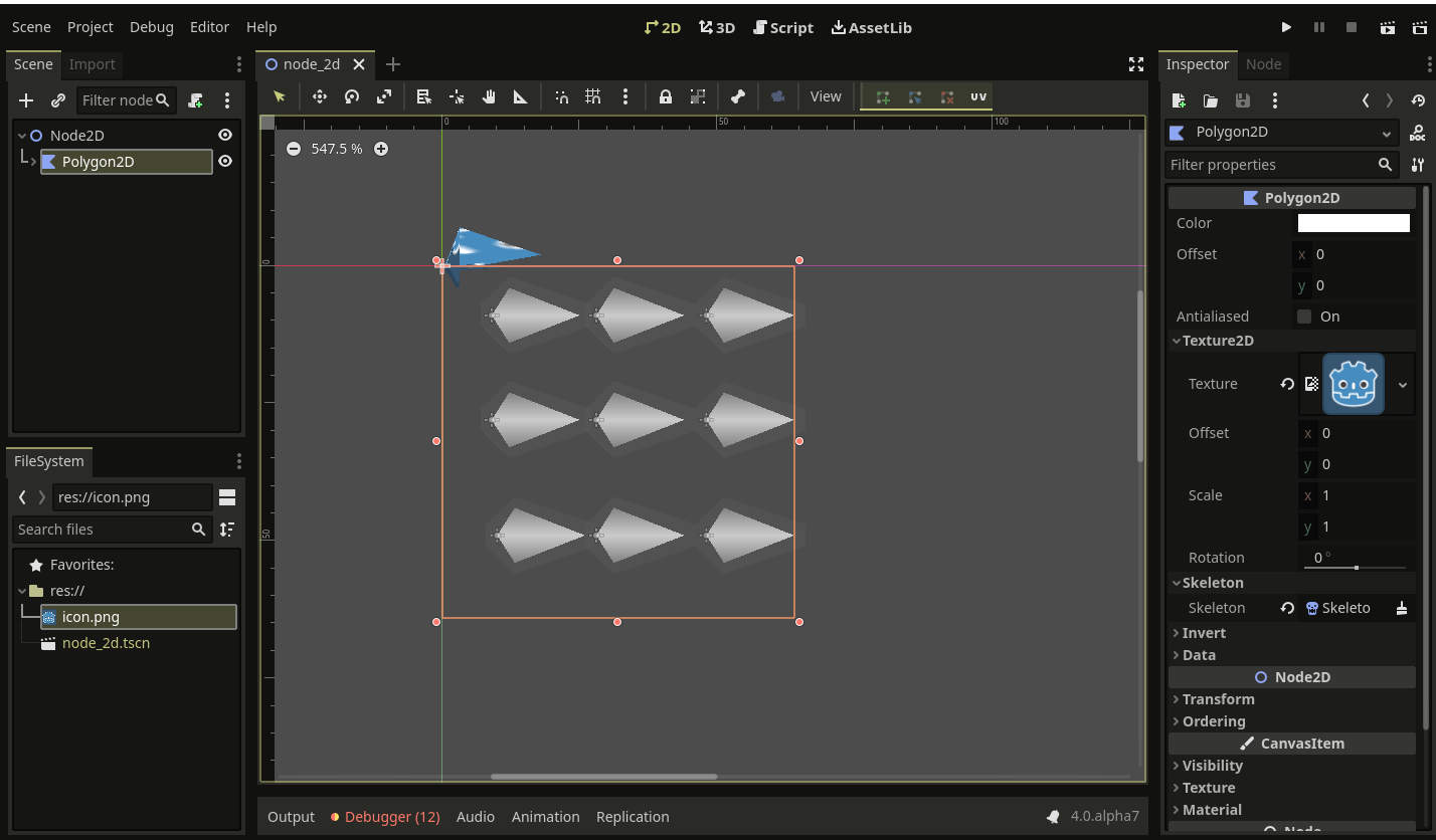 Vulkan: Polygon2D disapears once skeleton is added · Issue #60724 · godotengine/godot · GitHub