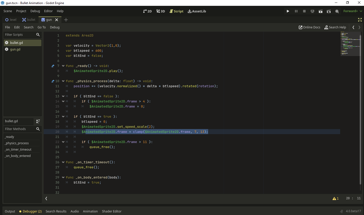 animated sprite2D stops playing on clamp frame · Issue #72756 ...