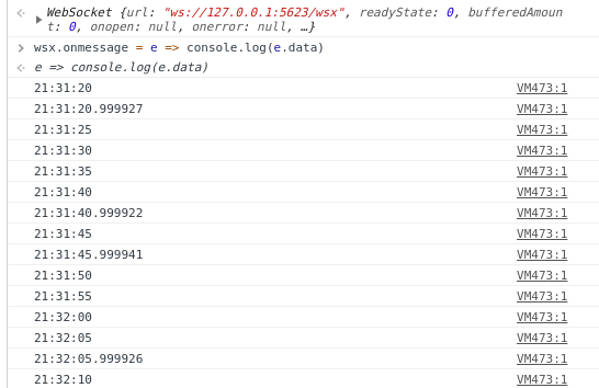Unidirectional Websocket Connections Where Only The Server Pushes Data To The Clients · Issue 5096