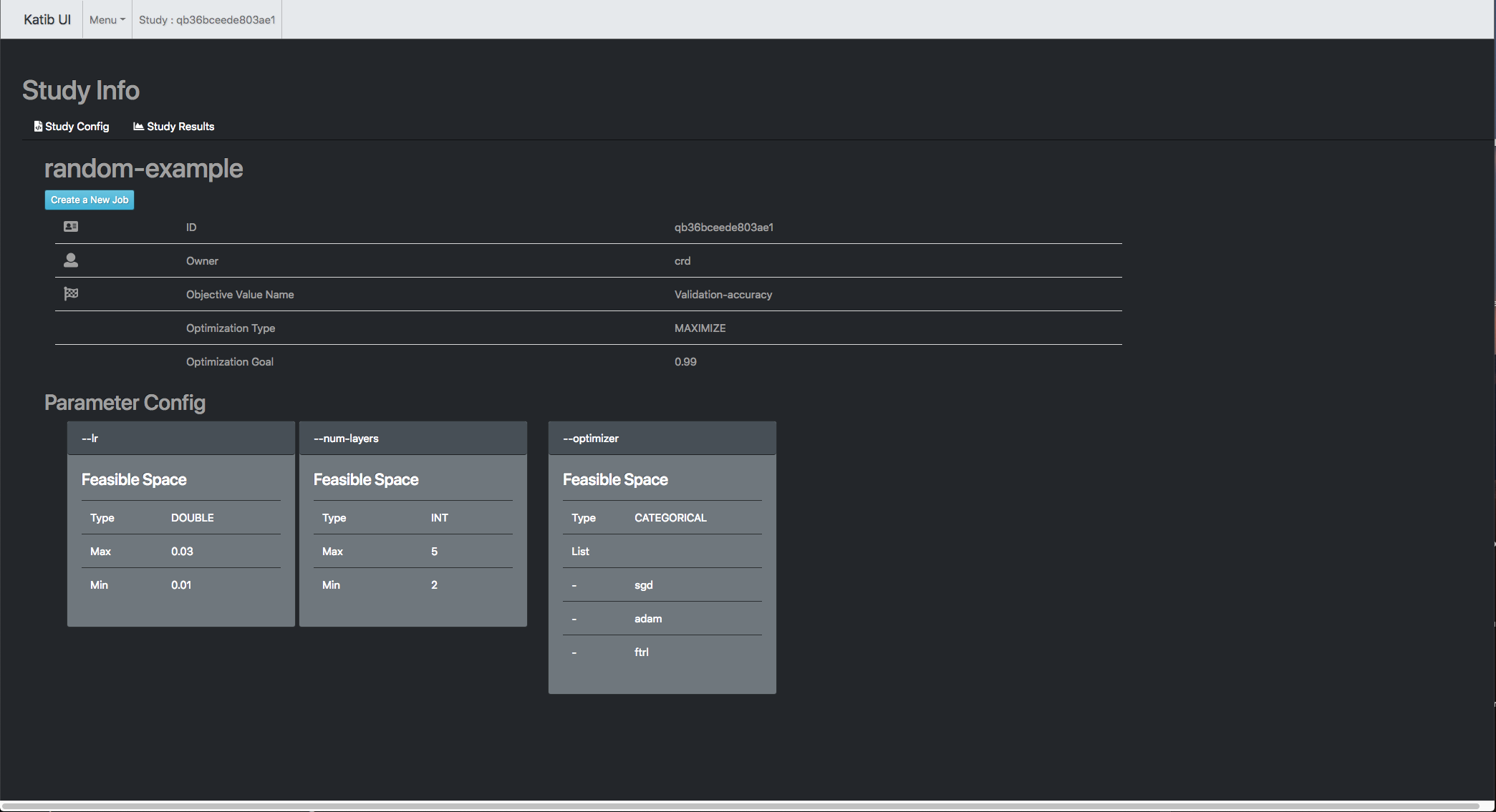 Katib StudyInfo UI always shows horizontal scrollbar. · Issue #316 · kubeflow/katib · GitHub