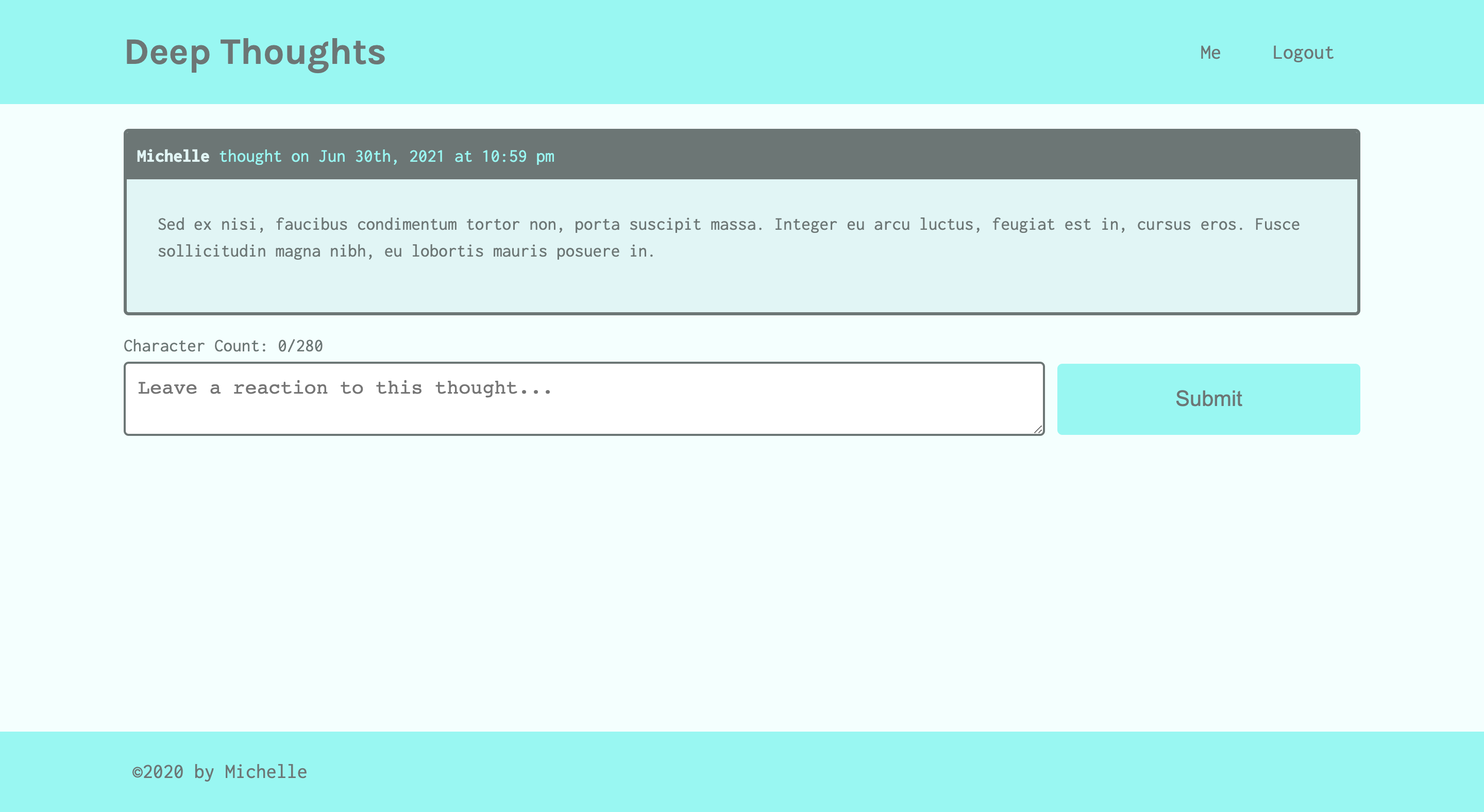 GitHub - MAsuamah/deep-thoughts: A social networking site built using the MERN stack. Users will ...