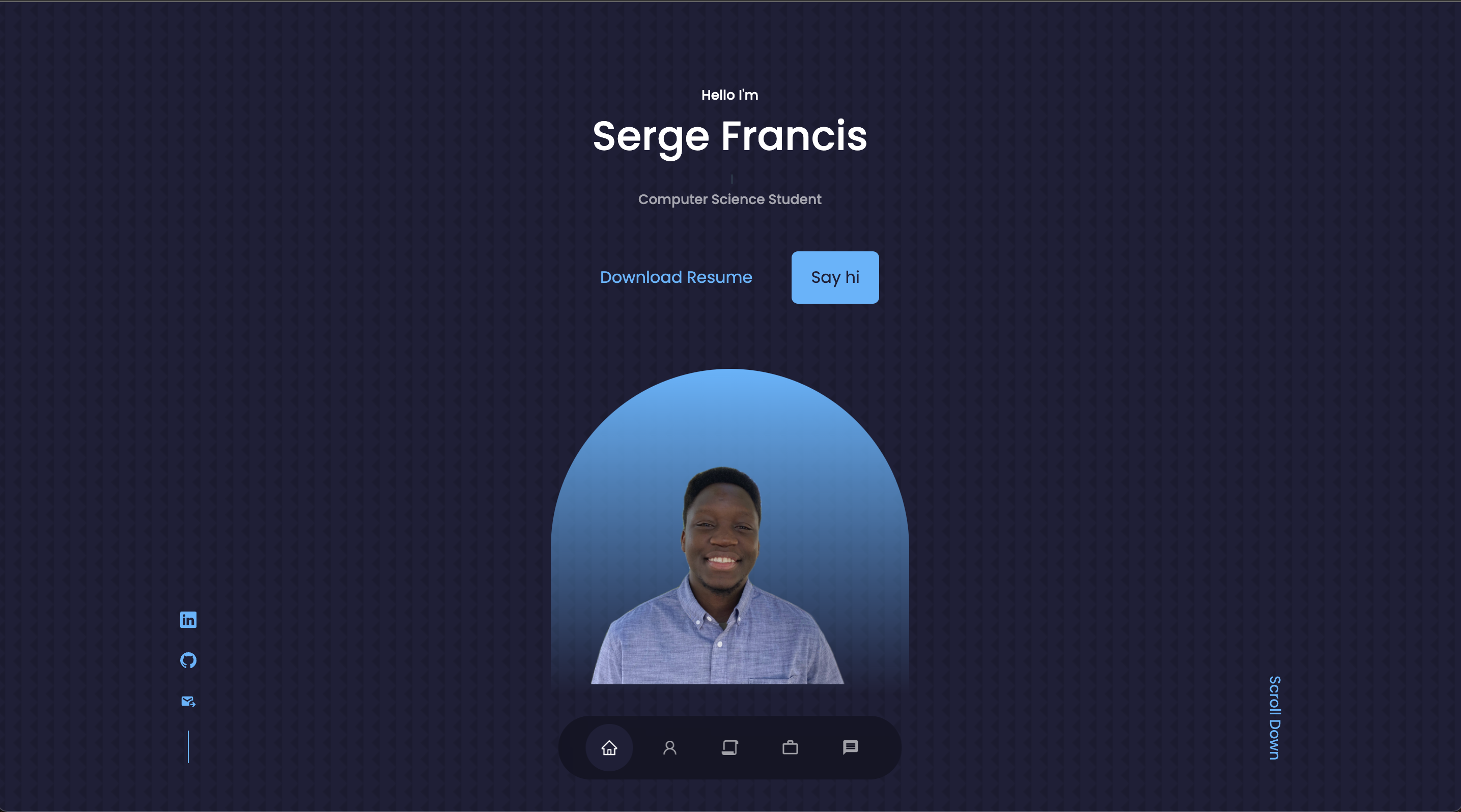 GitHub - Francis220/Sample-Portfolio-website: Portfolio website built ...