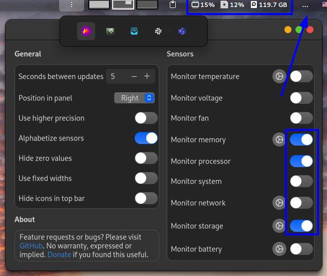 Add a setting to hide "..." button · Issue #237 · corecoding/Vitals · GitHub