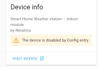 The device is disabled by Config entry - Netatmo Integration · Issue #64157 · home-assistant ...