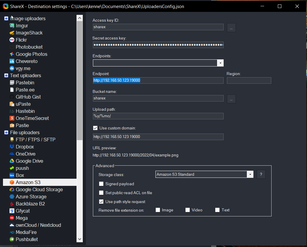 Http url for S3 doesn't work · Issue #6228 · ShareX/ShareX · GitHub