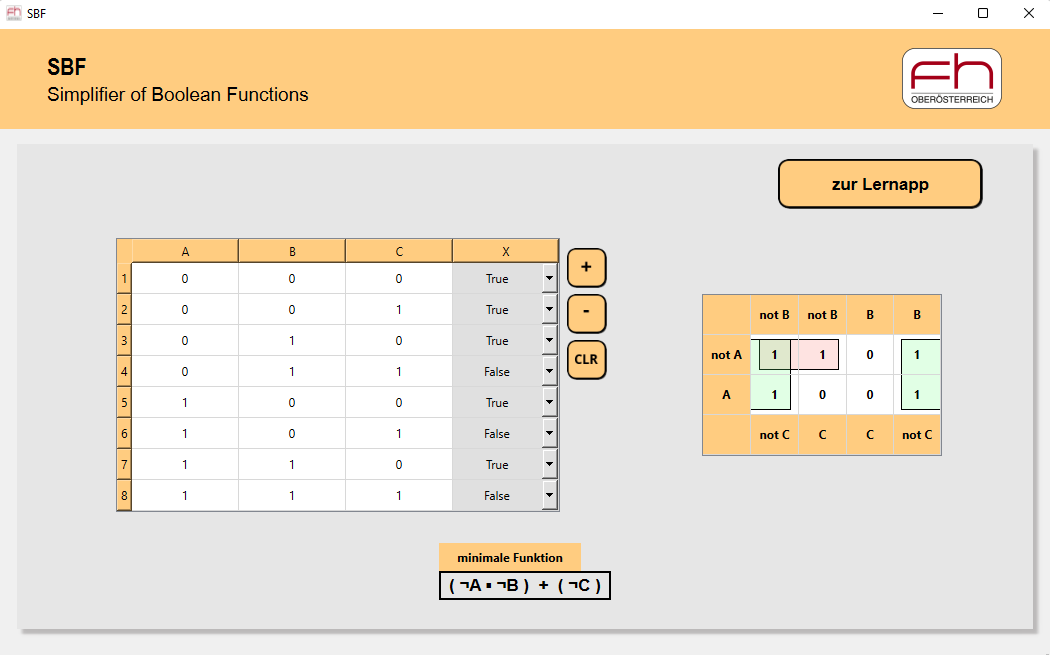 GitHub - markus-senger/KV-diagram: Simplifier of Boolean funtions using Qt (KV diagram ...