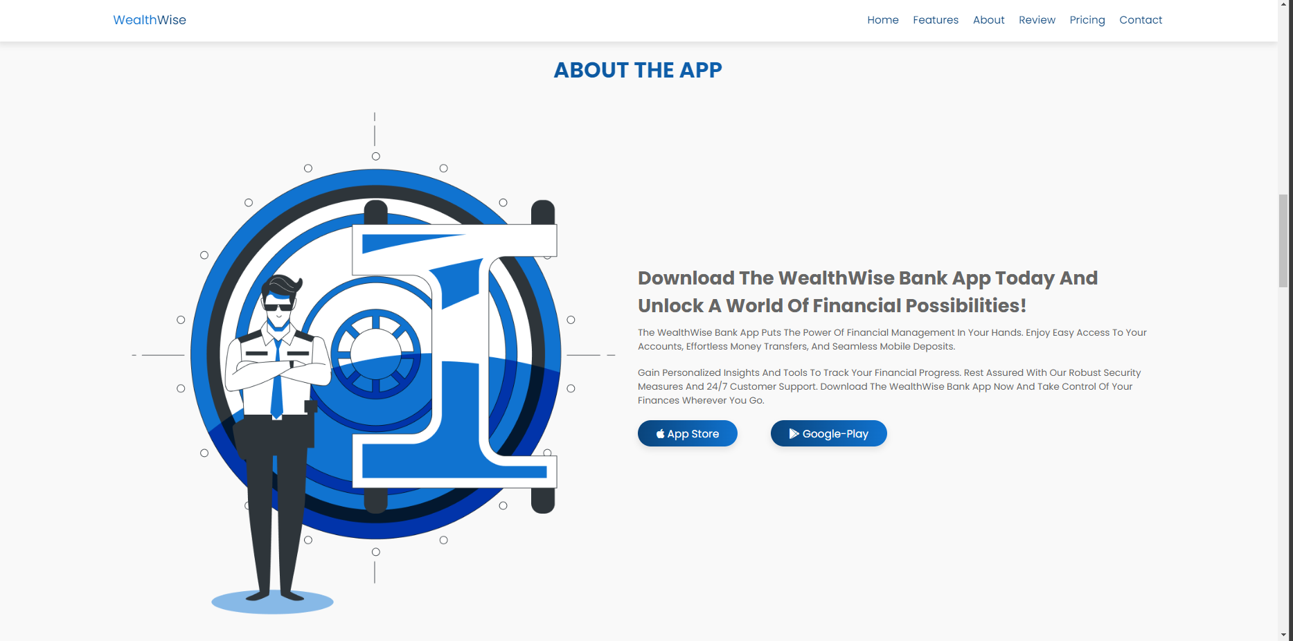 GitHub - CreateWithTerence/WealthWiseBank: It is a frontend template ...