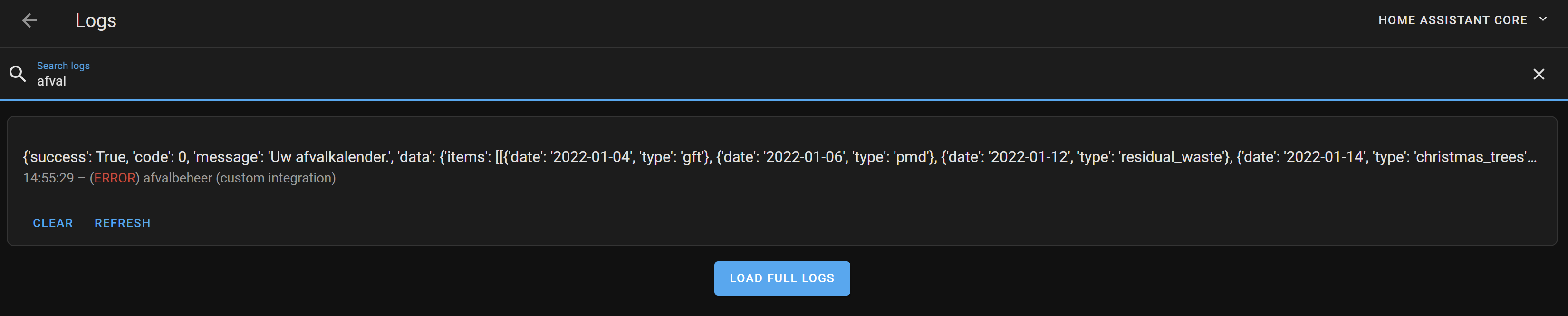 Geen afvalinfo meer bij RD4 · Issue #319 · pippyn/Home-Assistant-Sensor-Afvalbeheer · GitHub