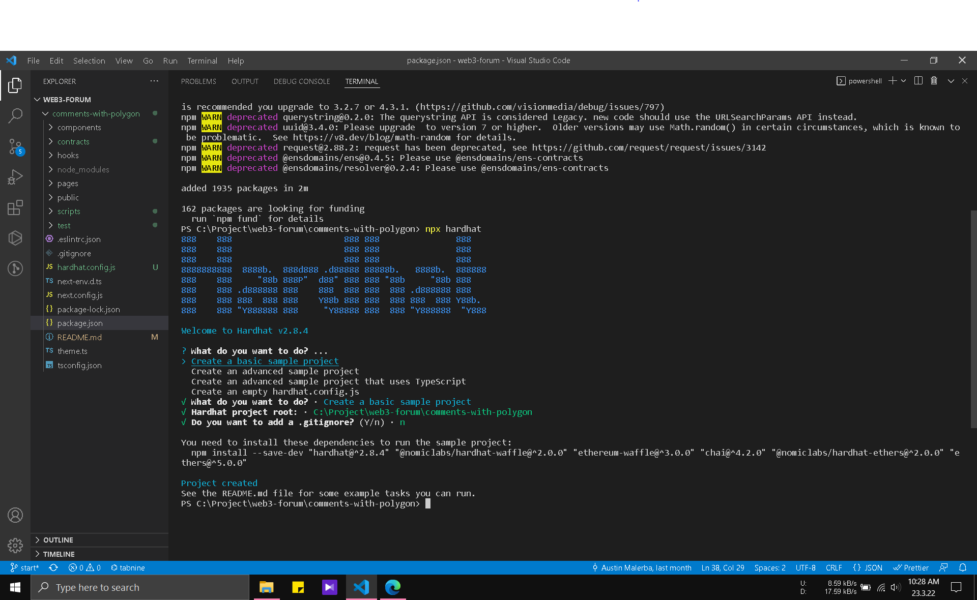 Dependencies in sample project · Issue #2515 · NomicFoundation/hardhat · GitHub