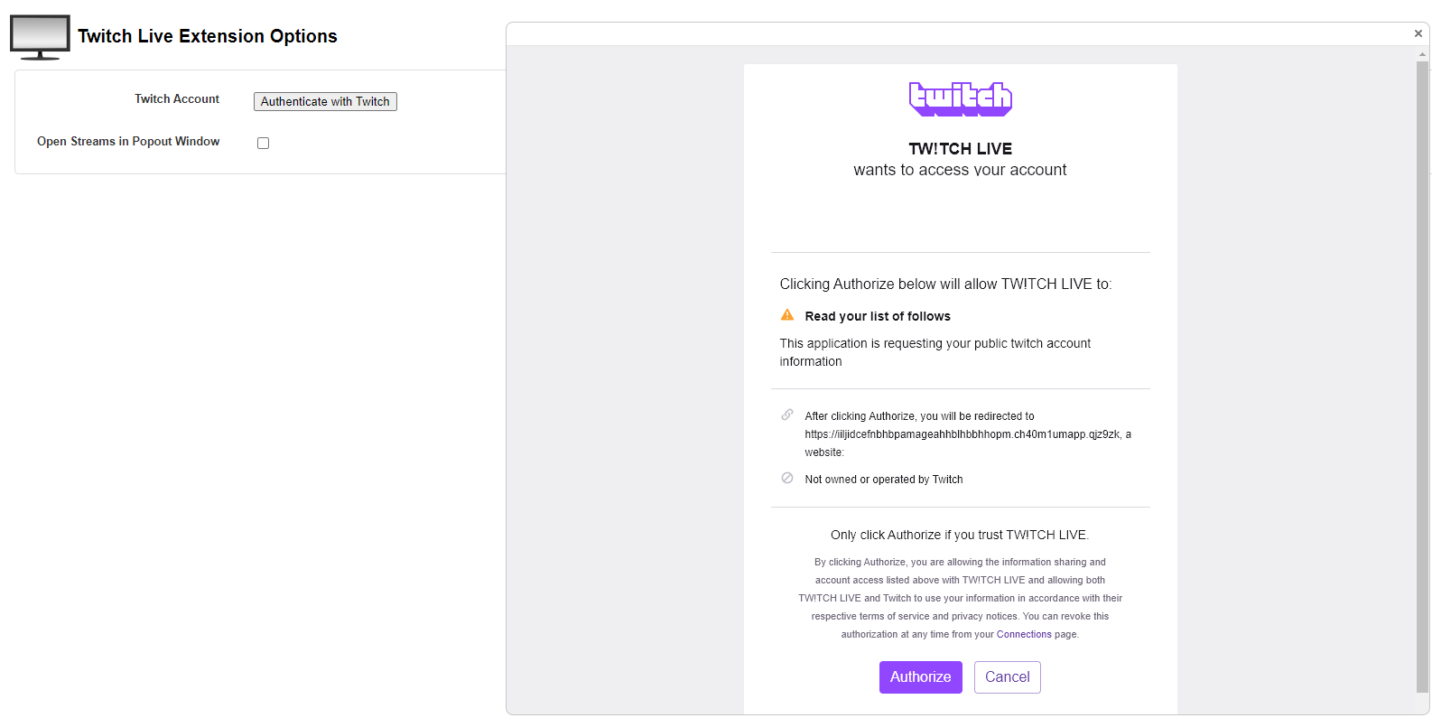 Can't authenticate twitch from extension settings · Issue #2325 · ungoogled-software/ungoogled ...
