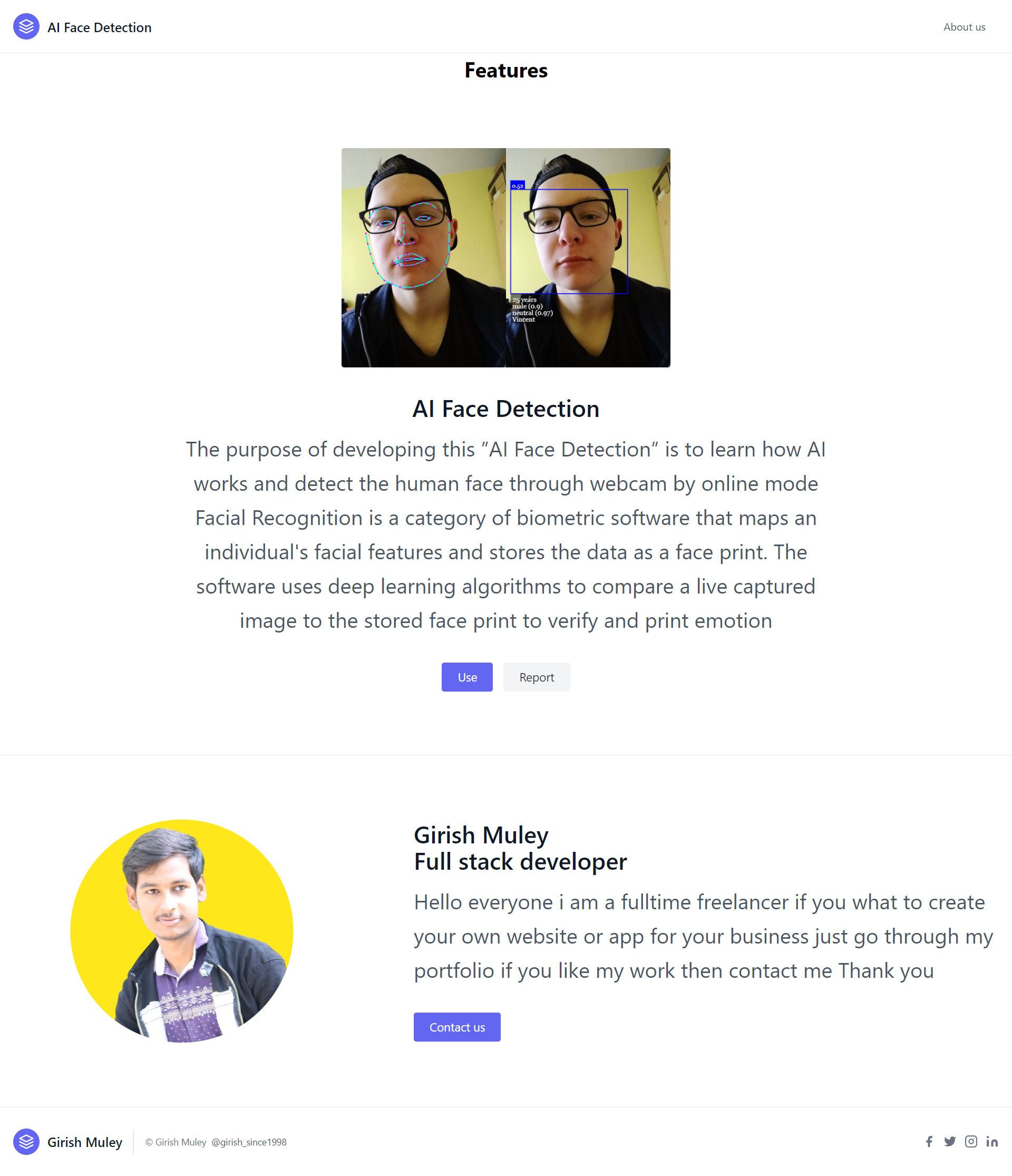 GitHub - GirishMuley/AI-Face-detection
