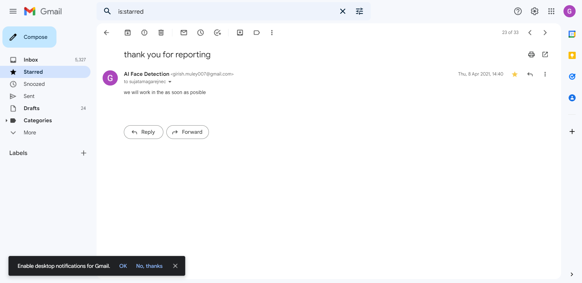 GitHub - GirishMuley/AI-Face-detection