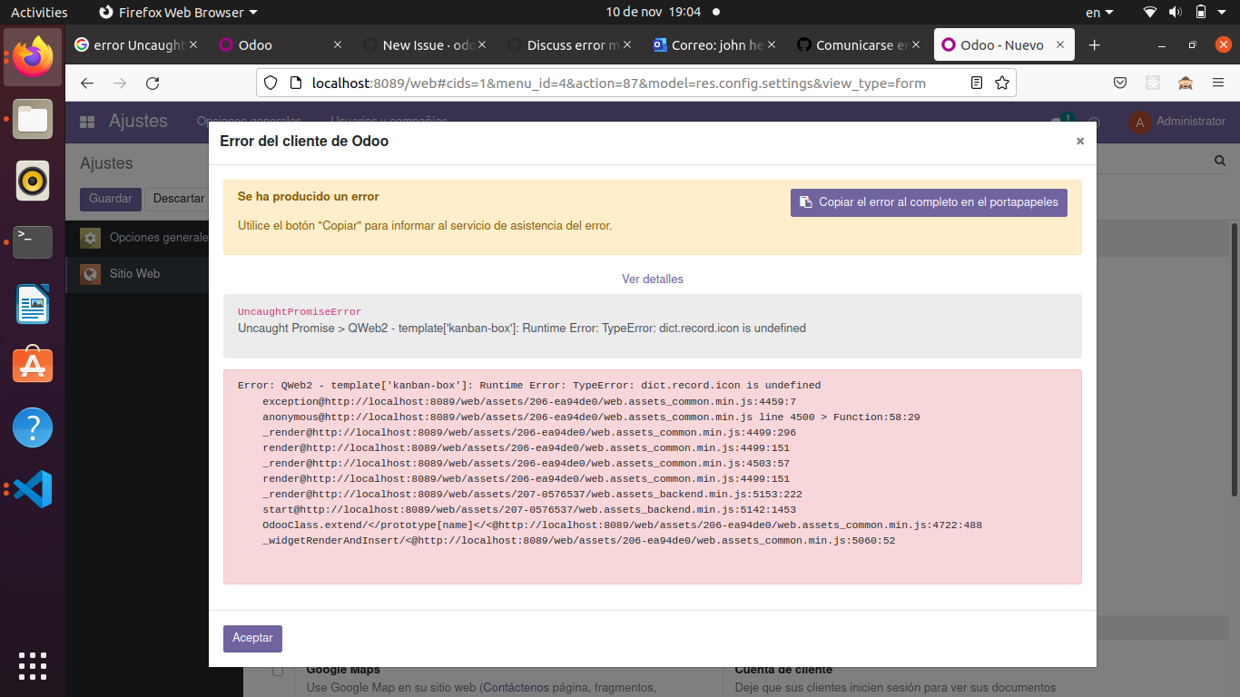 Odoo15 Uncaught Promise Dictrecordicon Is Undefined Uncaught Promise Qweb2 Template 3020
