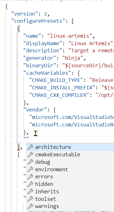 Cant Add Nativetooloptions To Build Preset · Issue 1906 · Microsoftvscode Cmake Tools · Github