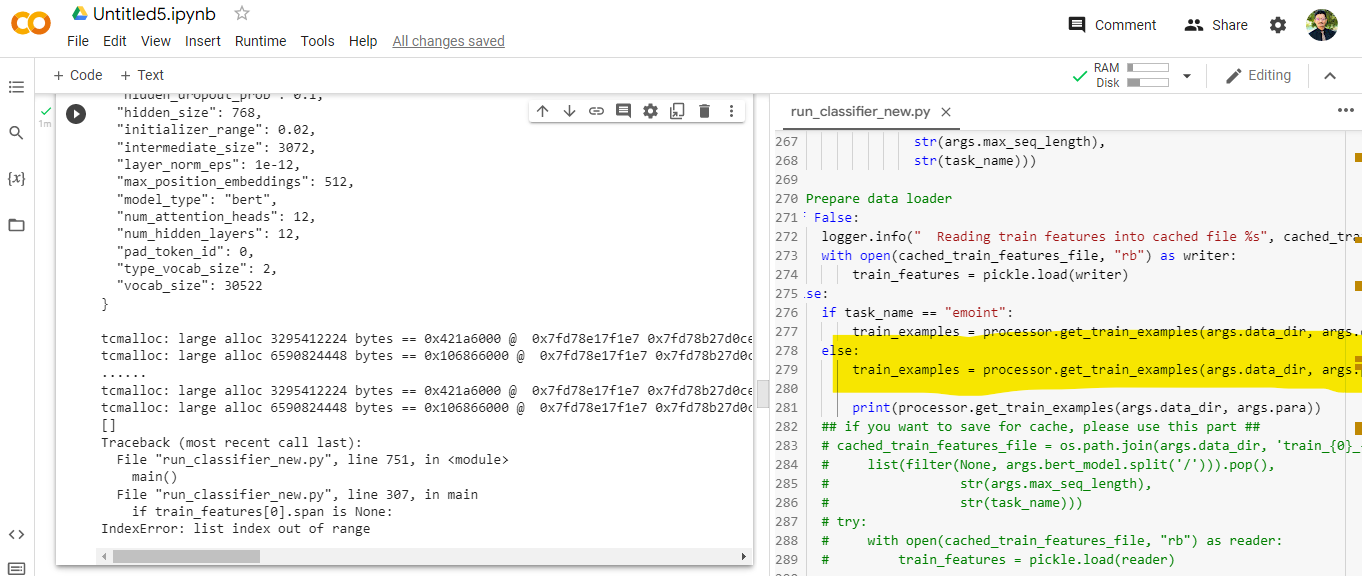 tcmalloc: large alloc on Colab and Tensorflow killed on local machine due to over consumption of ...
