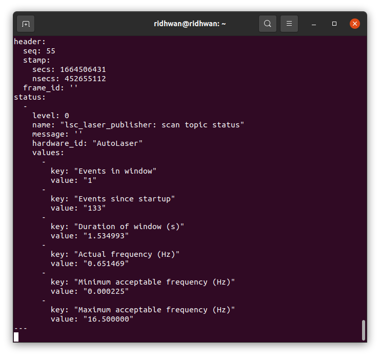 Scanning frequency low when using this driver (~1hz) · Issue #1 · AutonicsLiDAR/lsc_ros_driver ...