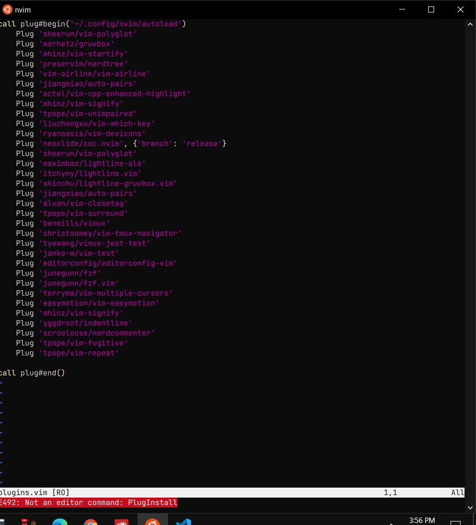 E492: Not an editor command: PlugInstall · Issue #13800 · neovim/neovim · GitHub