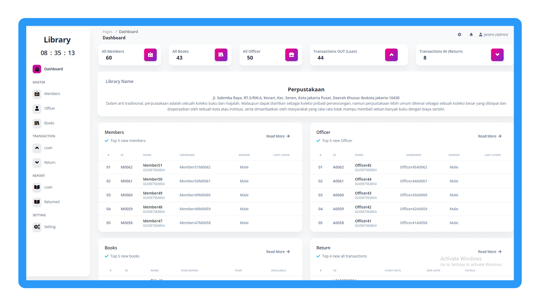 GitHub - achmad-firdaus/Library-App: Documentation for library app