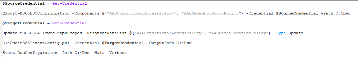 Issue cloning resources · Issue #2262 · microsoft/Microsoft365DSC · GitHub
