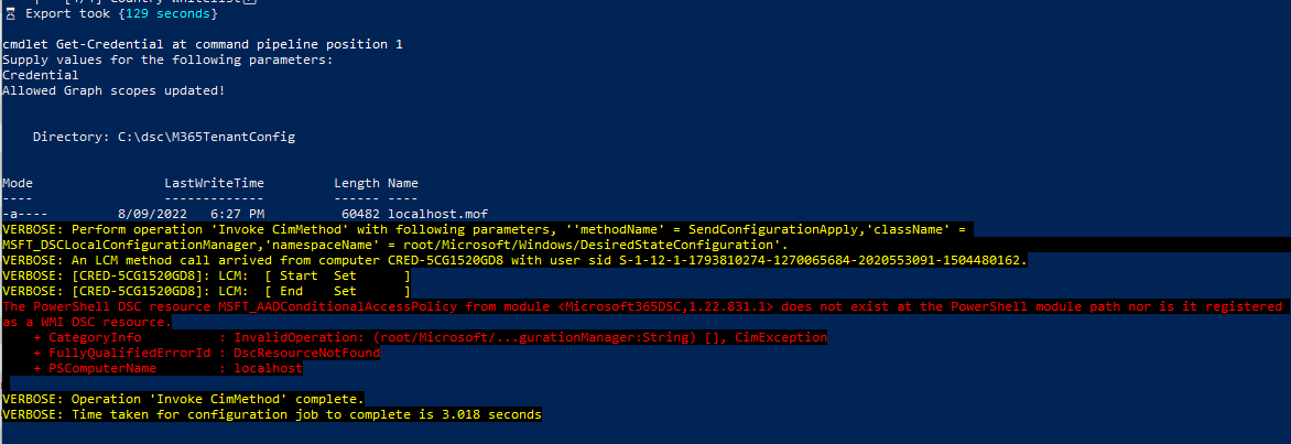 Issue cloning resources · Issue #2262 · microsoft/Microsoft365DSC · GitHub