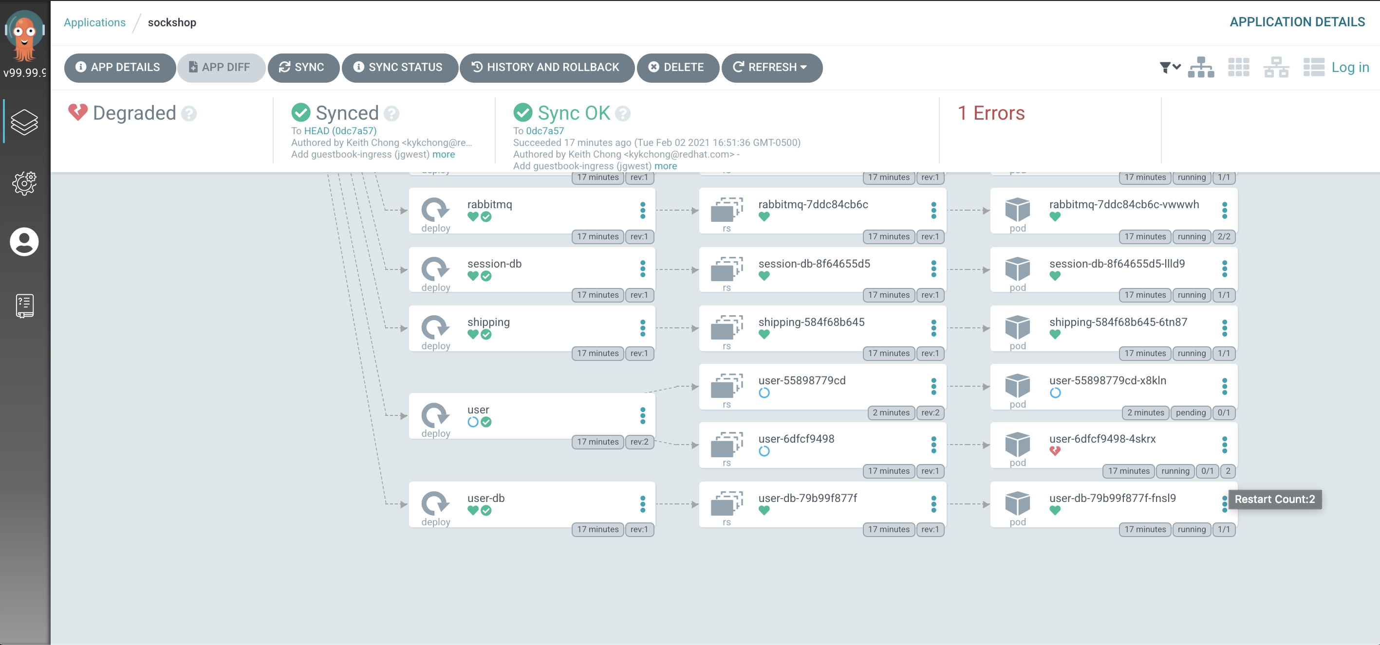 Show number of pod restarts in the argo ui · Issue #5041 · argoproj ...