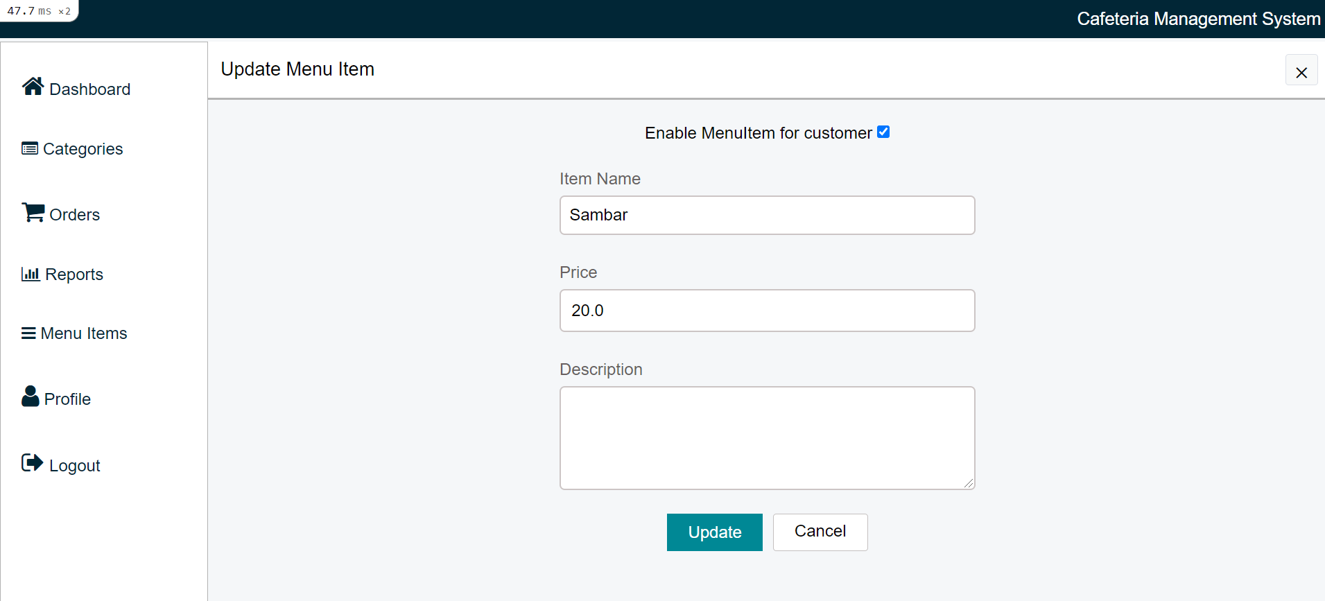 GitHub - Revathy-2001/Cafeteria_Management
