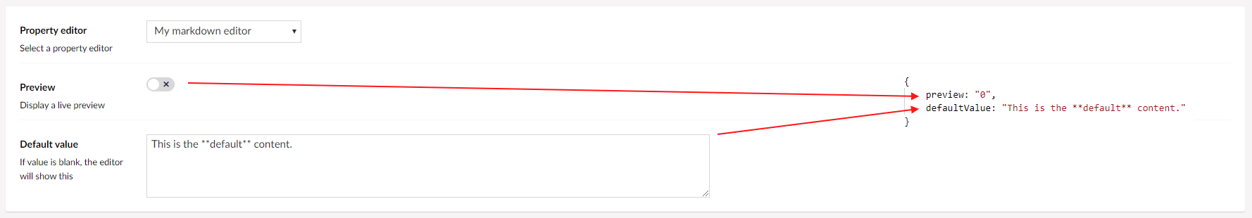 Documentation needs adjusting for "Adding configuration to a property editor" · Issue #2228 ...
