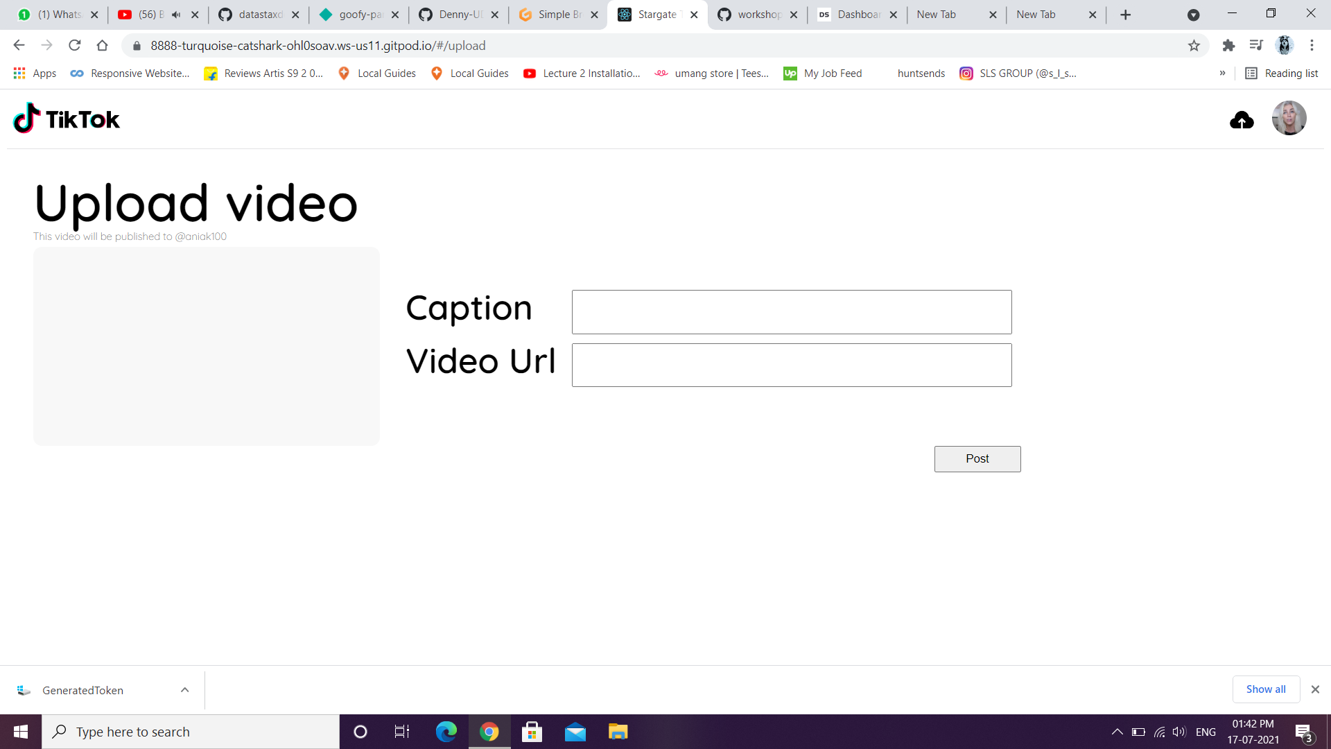 [HW] Umang Dakh · Issue #169 · datastaxdevs/workshop-social-media-tiktok · GitHub