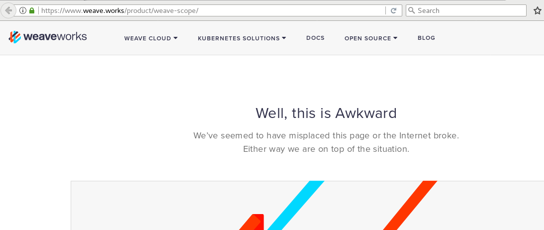 URL mentioned in repository description shows Page not found · Issue #3313 · weaveworks/scope ...