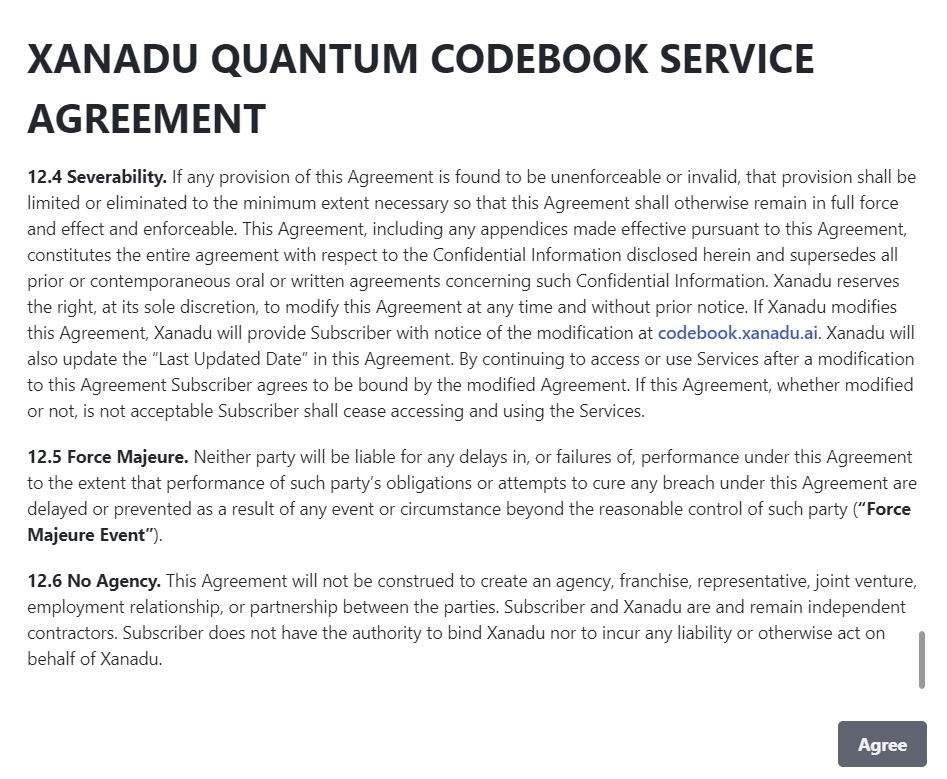 [BUG] Cant accept terms · Issue #14 · XanaduAI/Xanadu-Quantum-Codebook ...