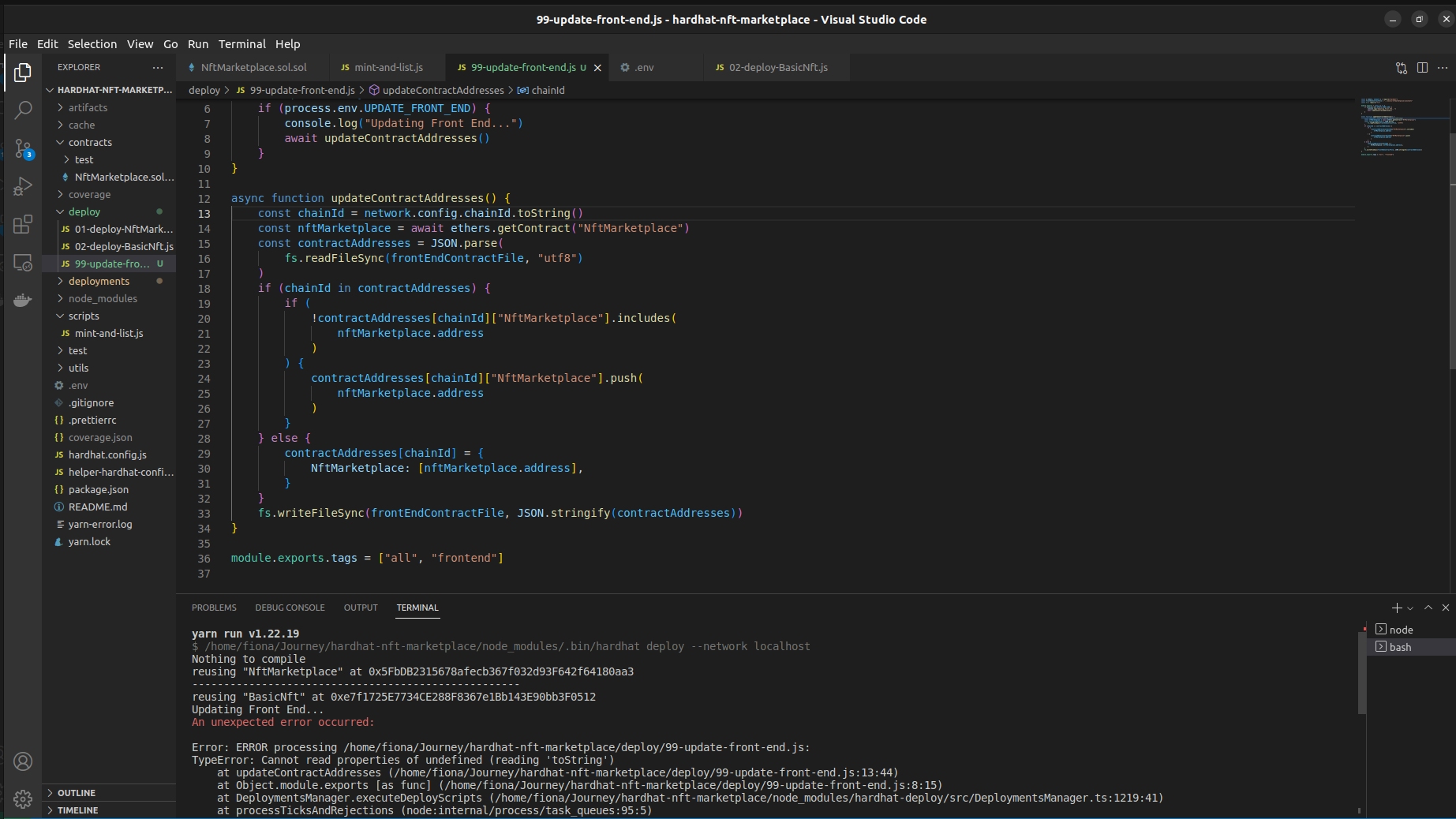 Lesson 15: TypeError: Cannot read properties of undefined (reading 'toString ...