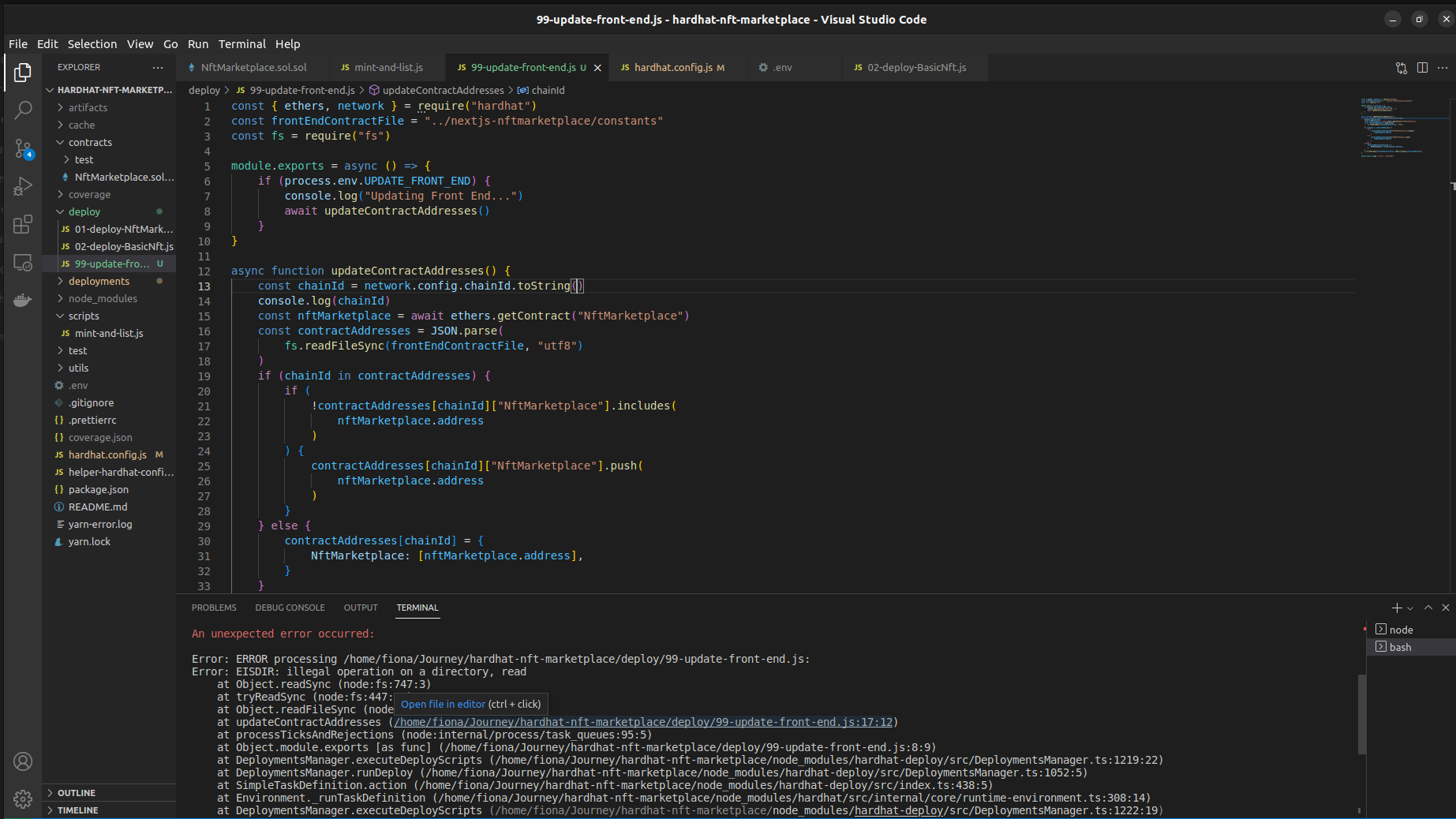 Lesson 15: TypeError: Cannot read properties of undefined (reading 'toString ...