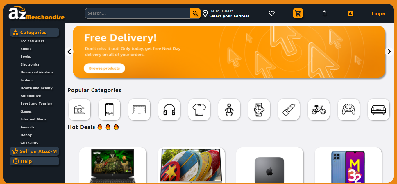 GitHub - dawoodxp97/AtoZ-Merchandise: AtoZ-Merchandise is a Full Stack E-Commerce Application.