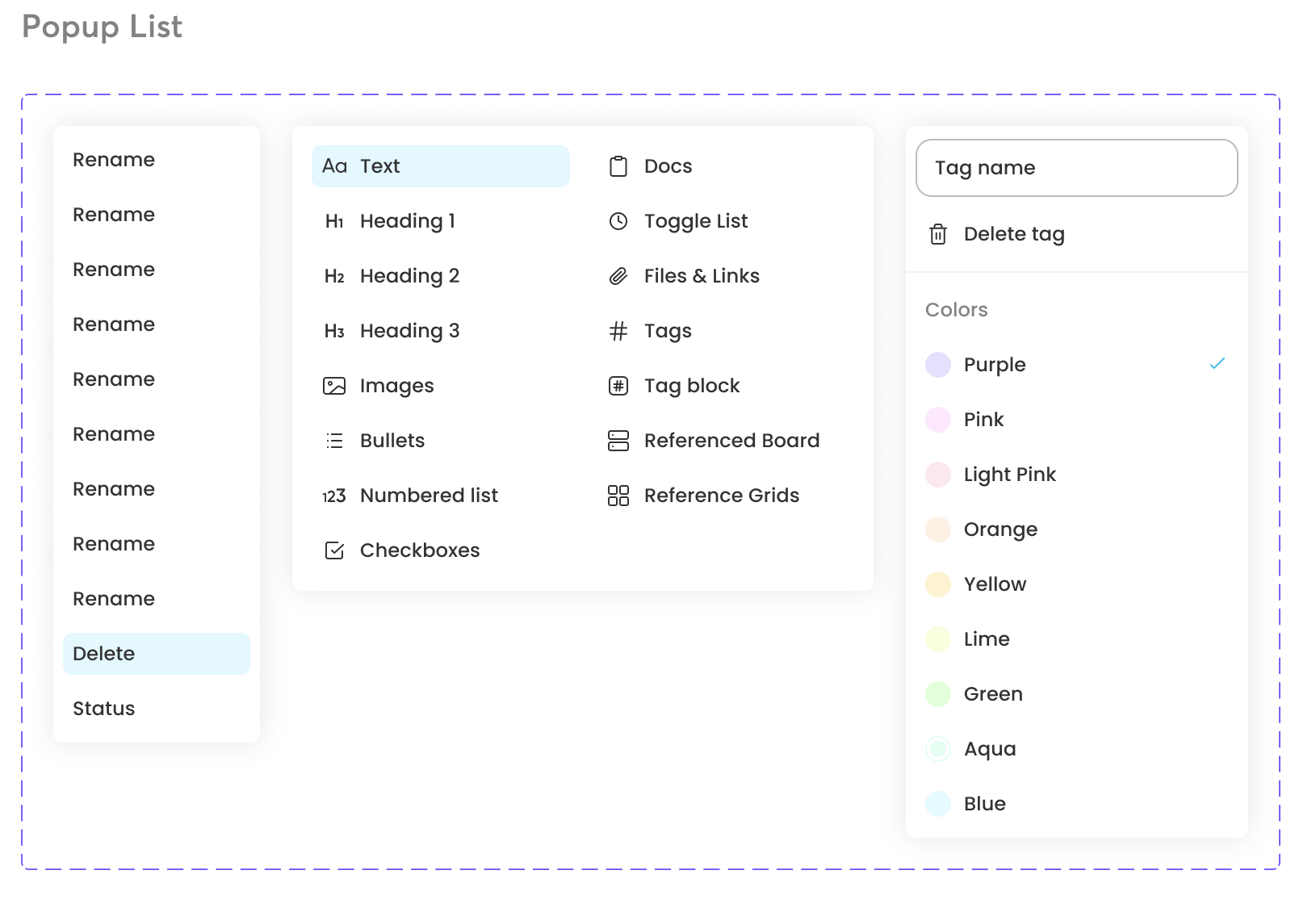 [FR] Implement popups for grid actions · Issue #1811 · AppFlowy-IO/AppFlowy · GitHub